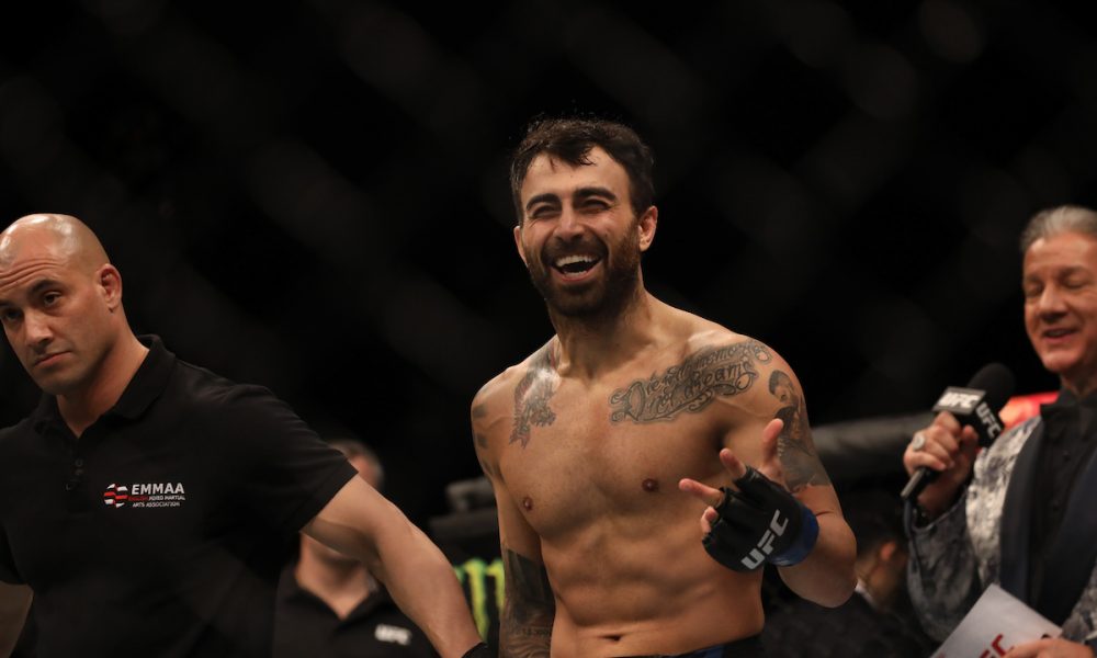 Makwan Amirkhani finalizó a Mike Grundy y arruinó su debut en el UFC ...