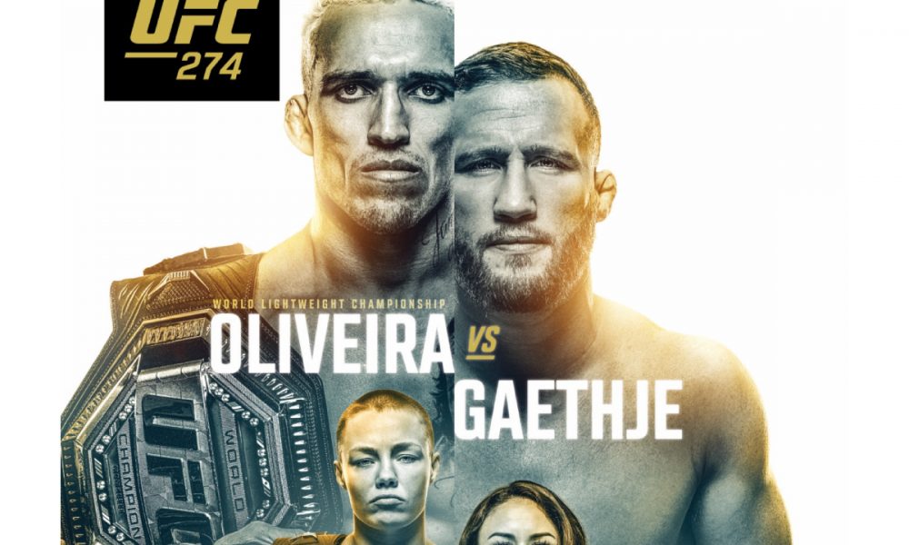 Póster oficial del UFC 274 destaca la pelea por el título entre 'Do ...